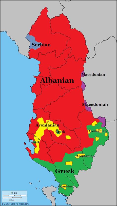 Languages Of Albania Language Map Geography Map Infographic Map