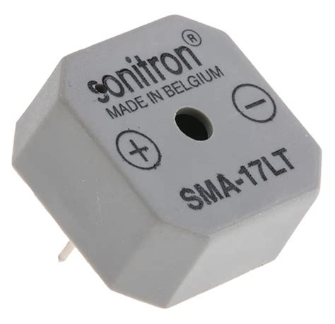 Sma 17lt P10 Sonitron Sonitron 86db Through Hole Continuous Internal Buzzer 17 5 X 17 5 X 8mm