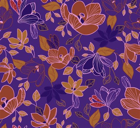 Premium Vector Beautiful Floral Seamless Pattern In Illustrator