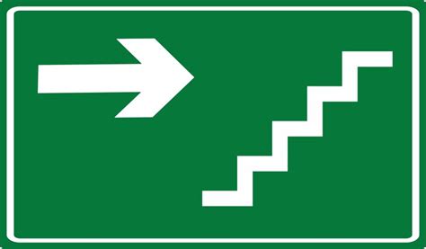 Premium Vector Stair Direction Sign Stair Indication Icon In