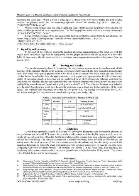 Marathi Text To Speech Synthesis Using Natural Language Processing PDF