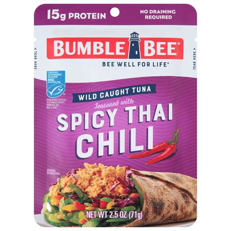 Bumble Bee Spicy Thai Chili Tuna Sweet And Spicy Flavor Convenient