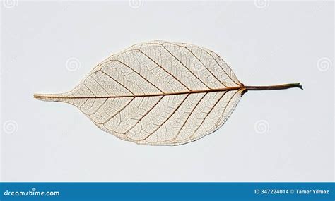 Single Skeleton Leaf Isolated On White Background Stock Illustration Illustration Of Leaf