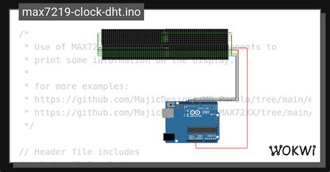 Max7219 Clock O Copy Wokwi Esp32 Stm32 Arduino Simulator