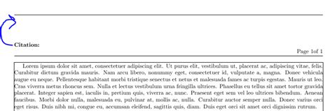 vertical alignment align text to top of header using fancyhdr tex