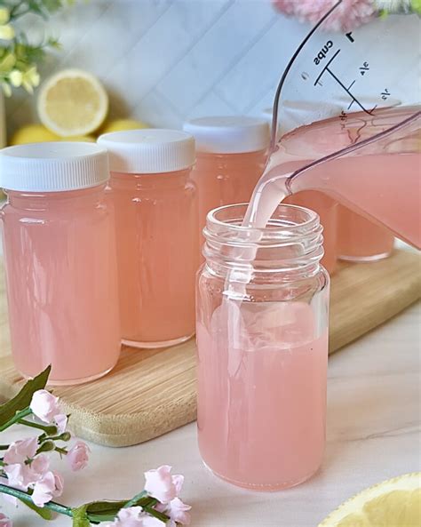 Pink Ginger Lemon Wellness Shots Claire Bear Bites