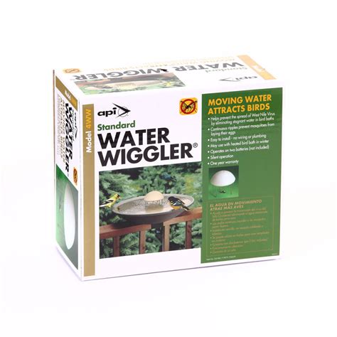 Water Wiggler Bird Bath Water Agitator Beige Backyard Nature Products