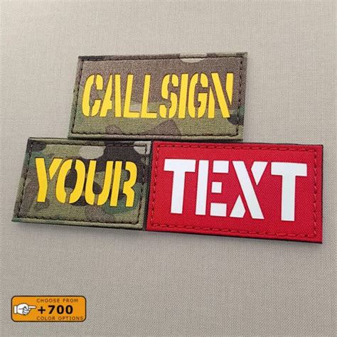 Custom Callsign Your Own Text Laser Patch《shop Now》