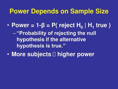 Ppt Maximizing Statistical Power And Sample Size Calculations In