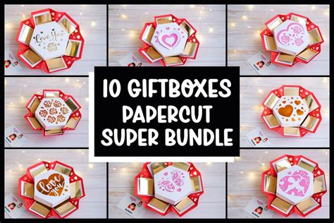 Explosion Box Template Svg I Easter Explosion Box Template