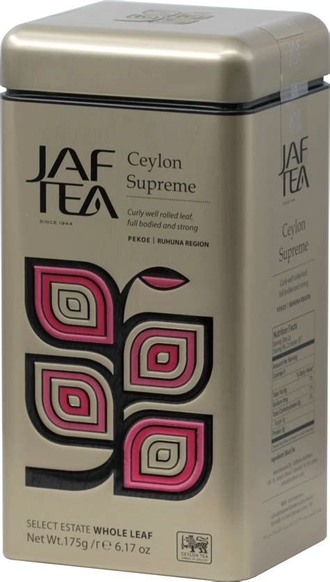 Jaf Tea Ceylon Supreme 175 гр жестбанка ЧайandКофе ОПТ
