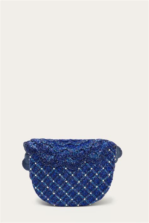 Coco Beaded Sling Electric Blue Douxamour