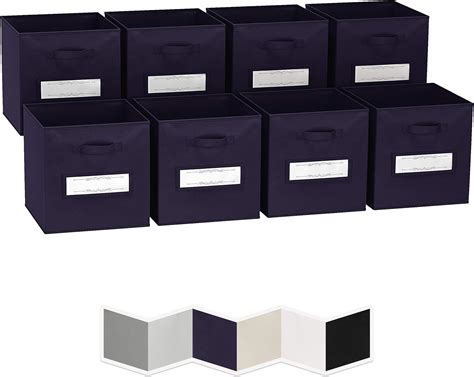 13x13 Large Storage Cubes Set Of 8 Fabric Storage Bins