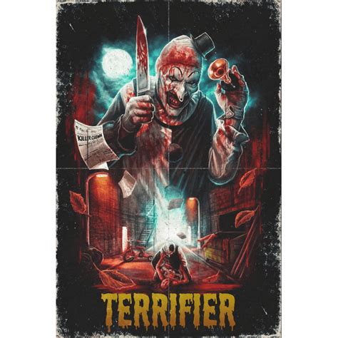 Terrifier 2018 Movie Poster 24x36 Horror Slasher Art The Clown Cult