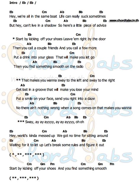 Danielle Bradbery Sway Chords Fanchokê Internacional Pdf Singles