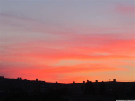 Town And Coloured Clouds 4k Uhd Wallpaper For Ultrahd Desktop And Tv