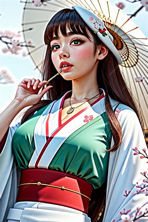 Premium Photo Anime Girl Characters Cute Kawaii Illustrations