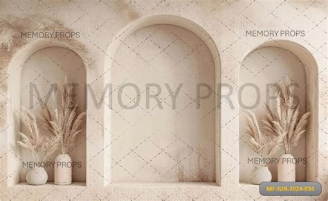 Avezano Boho Simple Arch Wall Themes Memory P Drops