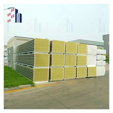Wall Cladding Insulation Cold Room Rock Wool Pu Sandwich Panels