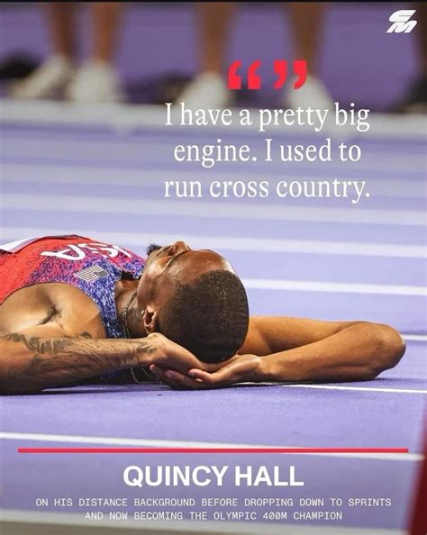 Love This Quote Congrats Quincy Hall Cross Country Doesnt Get Near Enough Credit On A Global