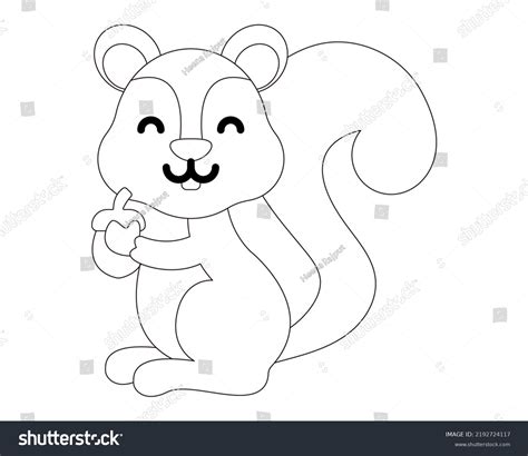 Hand Drawn Squirrel Doodle Style Sketch Stock Vector Royalty Free 2192724117 Shutterstock