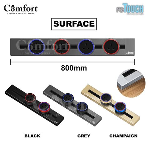 [sirim] Retouch Power Track Socket Switch 32a Power Rail Long Flat Pin Universal Usb With