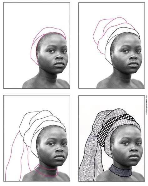 How To Draw Head Wrap