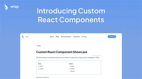 Custom React Component For Headless Cms Wisp Cms