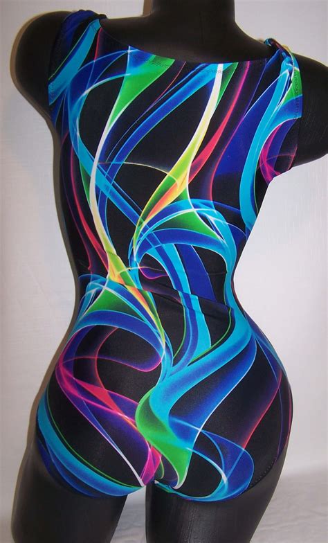 Electric Ribbons Flipflop Leos Gymnastics Leotard