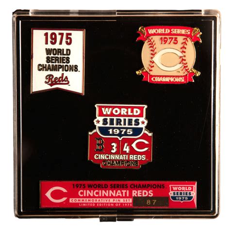 1975 Cincinnati Reds World Series Champions Limited Edition Pin Set