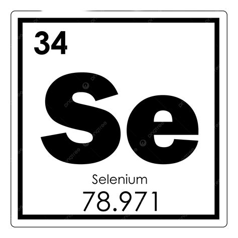 Selenium Chemical Element Symbol Periodic Chemistry Symbol Png