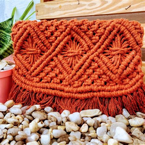 Clutch Em Macramé Loja Flua Da Terra Elo7 Produtos Especiais
