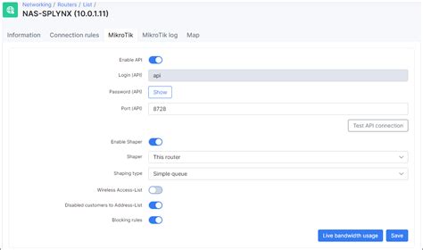 mikrotik queue speed limits splynx documentation
