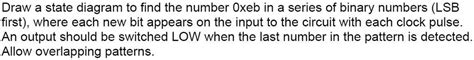solved text draw a state diagram to find the number oxeb in a series