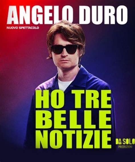 Angelo Duro Fermo Arena Villa Vitali 2025 Biglietti