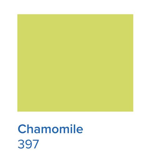 Chamomile Color Chart