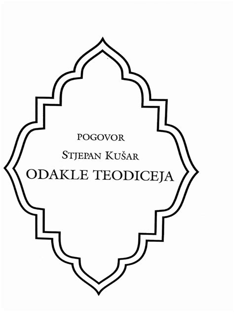 Stjepan Kušar Odakle Teodiceja Pdf