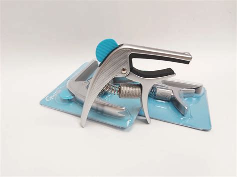 کاپو گوییتو گیتار اکوستیک و الکتریک Guitto Capo Revolver Silver Bnrguitar