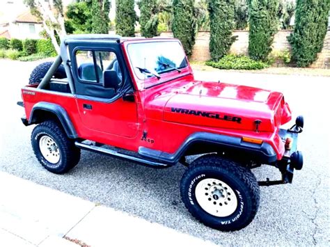 1990 Jeep Wrangler Beautiful Yj 2 5 Liter Manual 5 Speed Trans For Sale