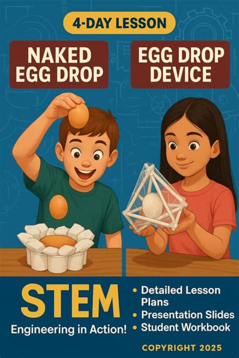 4 Day Lesson Stem Engineering Challenge Egg Physics Tpt