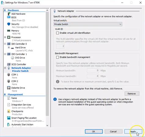 The OptionKey Blog Hyper V Virtual Switch Settings