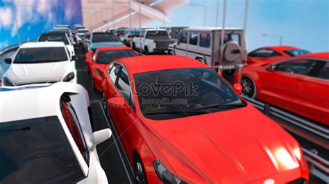 크리 에이 티브 교통 체증 장면 배경 사진 및 창의적인 일러스트 무료 다운로드 Lovepik