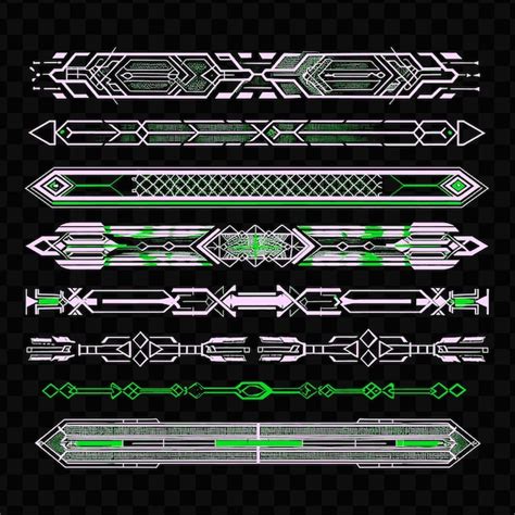 Metal Wire Mesh Borderlines Design With Geometric Shapes And Tattoo Ink Outline Pattern Design