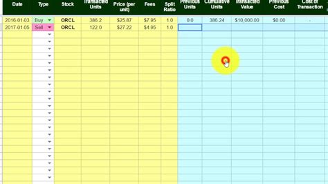 Excel Stock Portfolio Template