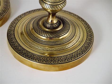 Proantic Pair Of Big Candlesticks Empire Period Early 19th Century