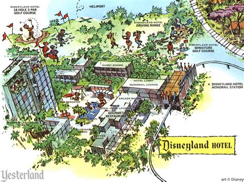 Disneyland Hotel Map