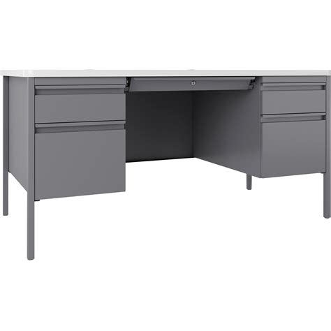 Llr 66942 Lorell Fortress Series Double Pedestal Teachers Desk