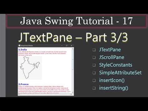 JTextPane StyleConstants SimpleAttributeSet Part Demo Java Swing Tutorial YouTube