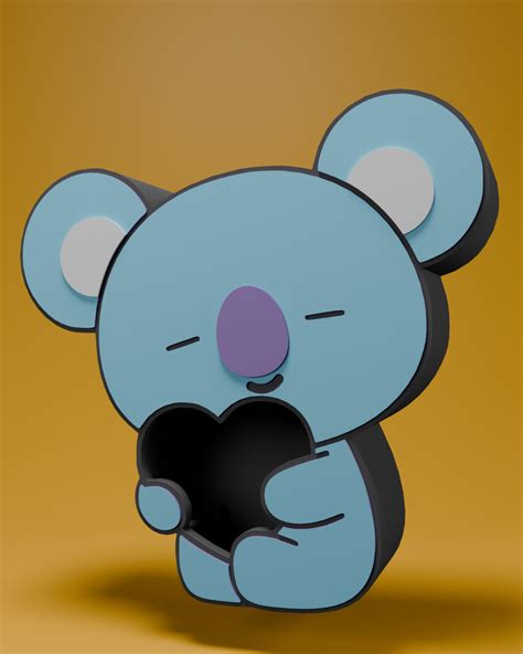 ️‍🔥 Moldura Para Fotografias Bts Koya Bt21・arquivo Stl Para Impressão