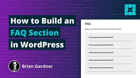 how to build an faq section with wordpress blocks youtube